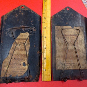 Antique Metal Receipt Orders Holder With Spring Clip 1920's Black ...