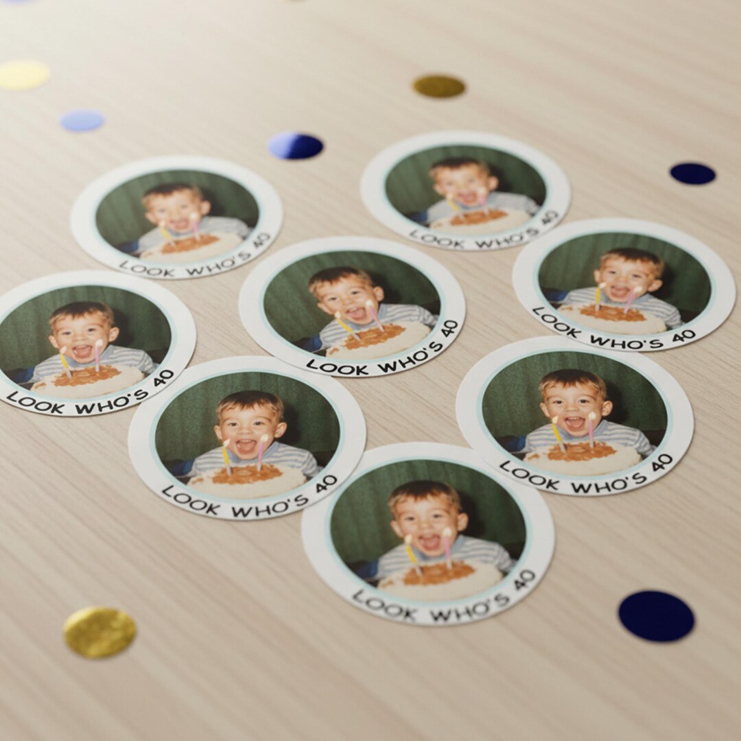 40th Birthday Stickers,40th Birthday Party Decoration,40th Celebration ...