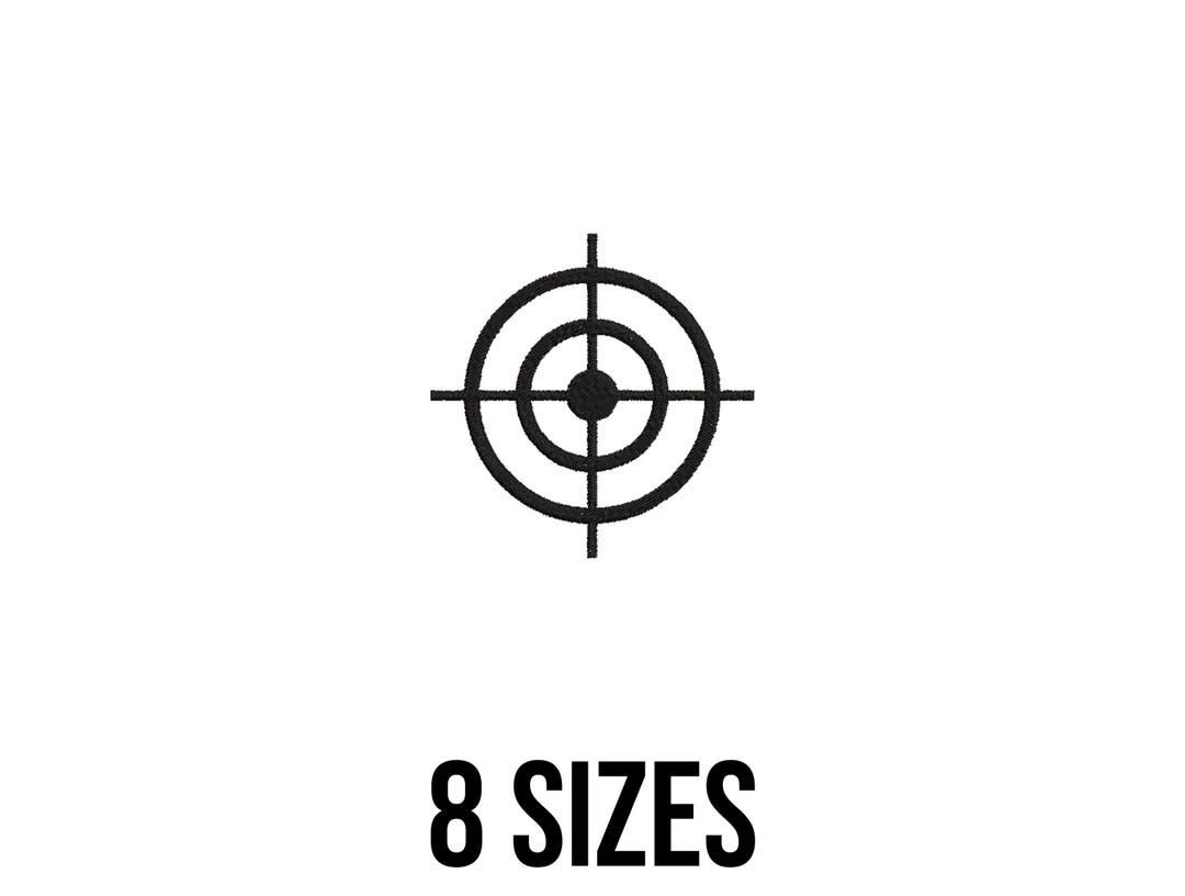 Target Embroidery Design - Crosshair Target Embroidery Design ...