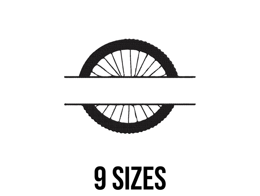 Bicycle Tire Embroidery Design - Split Bicycle Tire Embroidery Design ...