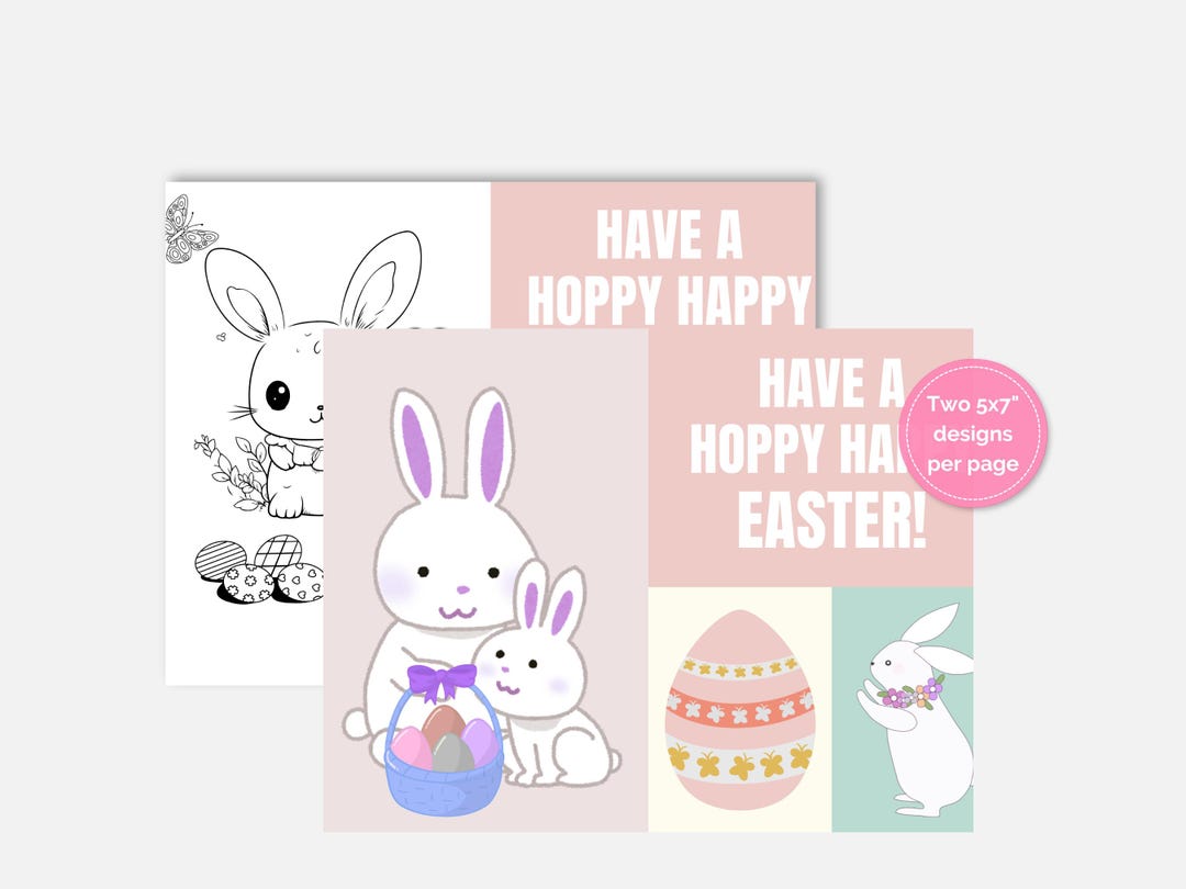 Complete Easter Bundle: Folded Cards, Colouring Sheets, House & Planner ...