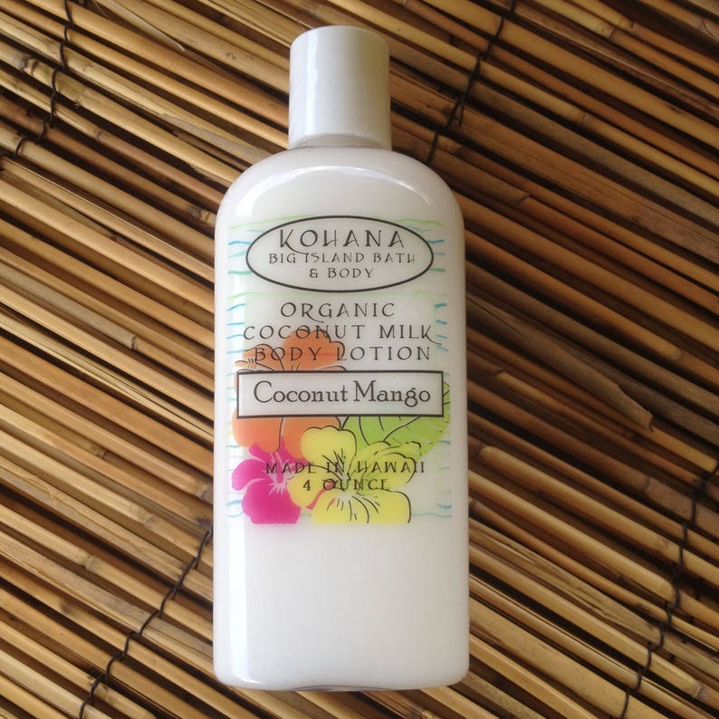 Coconut Mango-Organic Coconut Milk Body Lotion-MADE IN HAWAII | Etsy