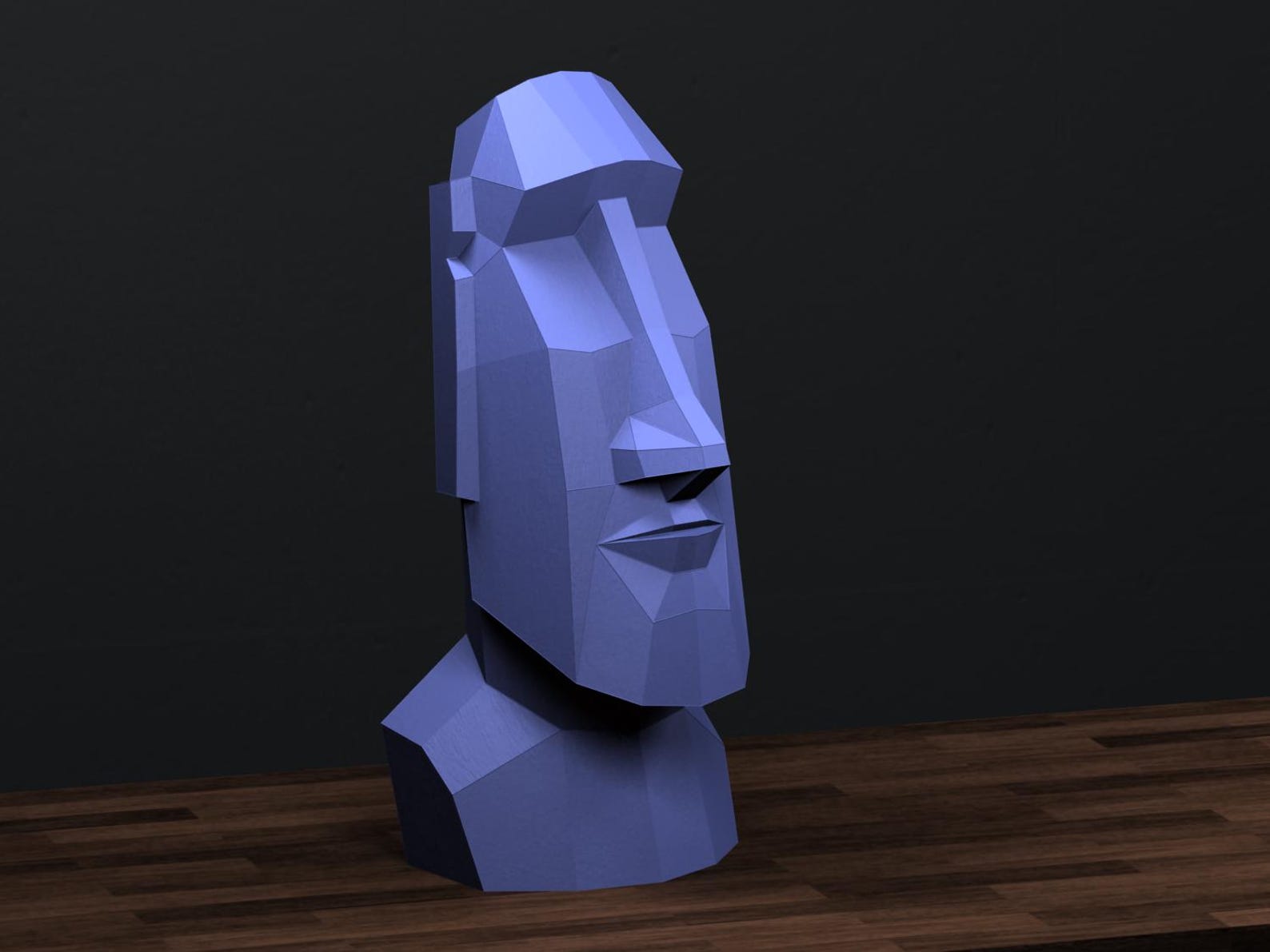 Papercraft 3D MOAI STONE STATUE Rapa Nui Easter Island Pepakura Pdf ...