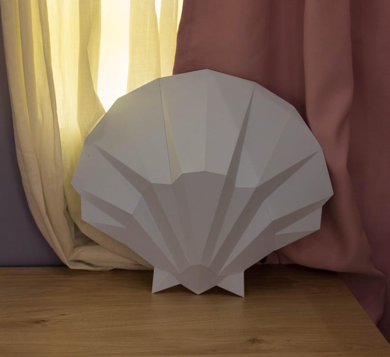 Papercraft 3d SHELL #1 Pepakura Sea Creatures Paperfreak Low Poly ...