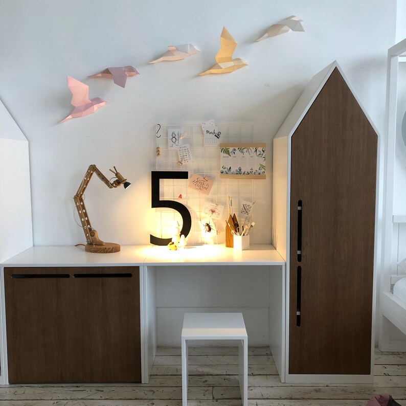 Papercraft 3d 4 BIRDS WALL Type Pepakura PDF Template Low Poly Paper ...