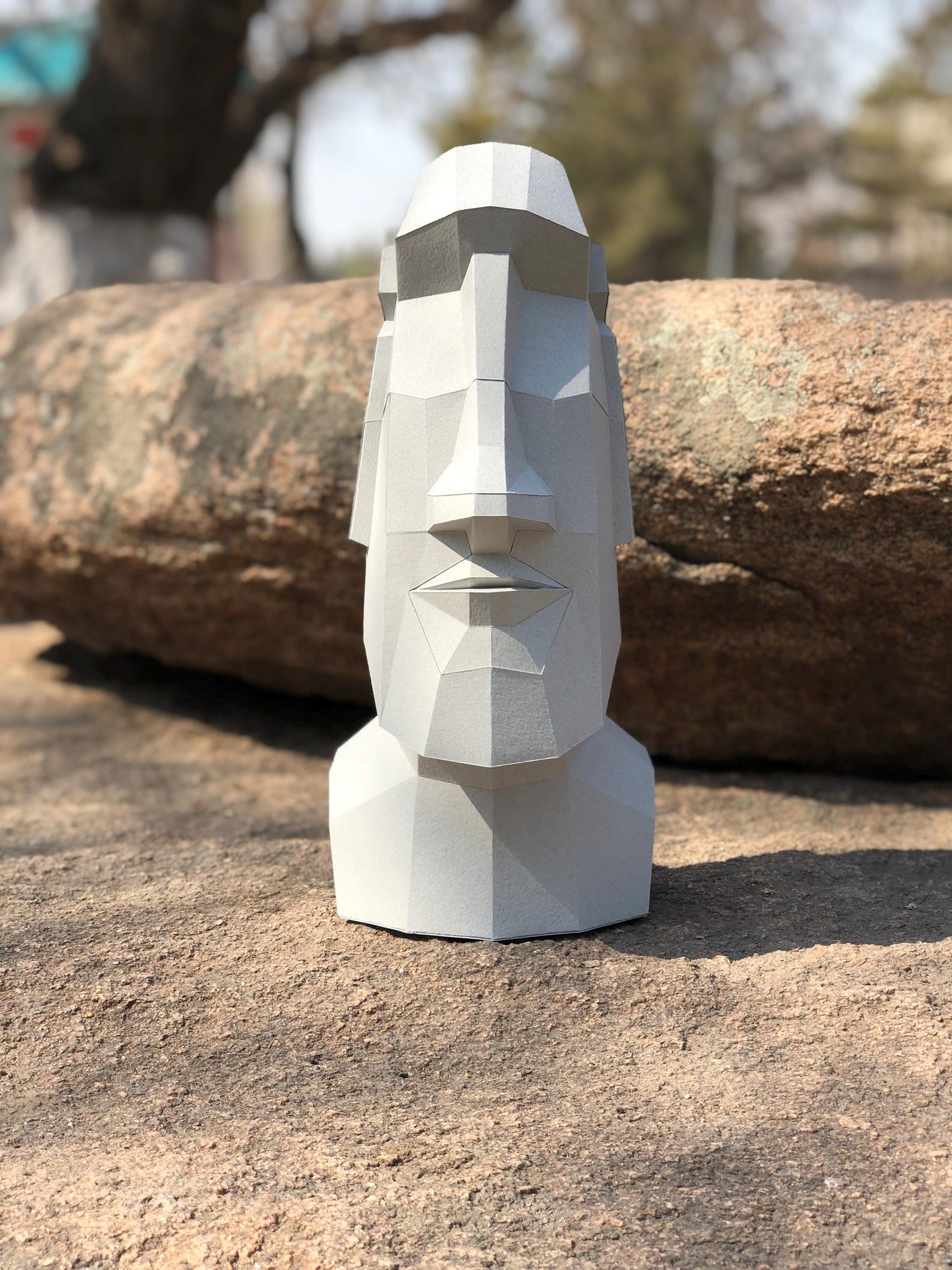 Papercraft 3D MOAI STONE STATUE Rapa Nui Easter Island Pepakura Pdf ...