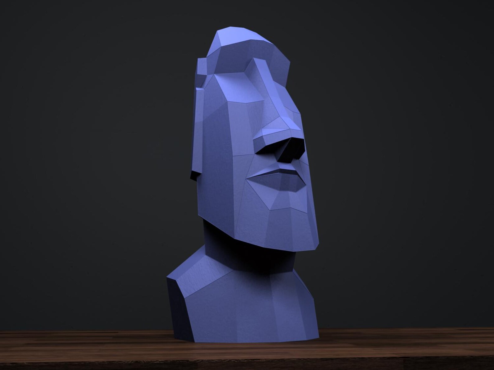 Papercraft 3D MOAI STONE STATUE Rapa Nui Easter Island Pepakura Pdf ...