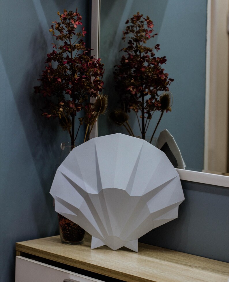Papercraft 3d SHELL #1 Pepakura Sea Creatures Paperfreak Low Poly ...