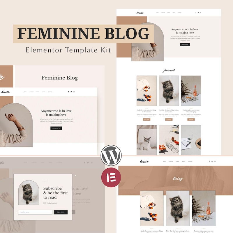Fashion Blog Template - Etsy