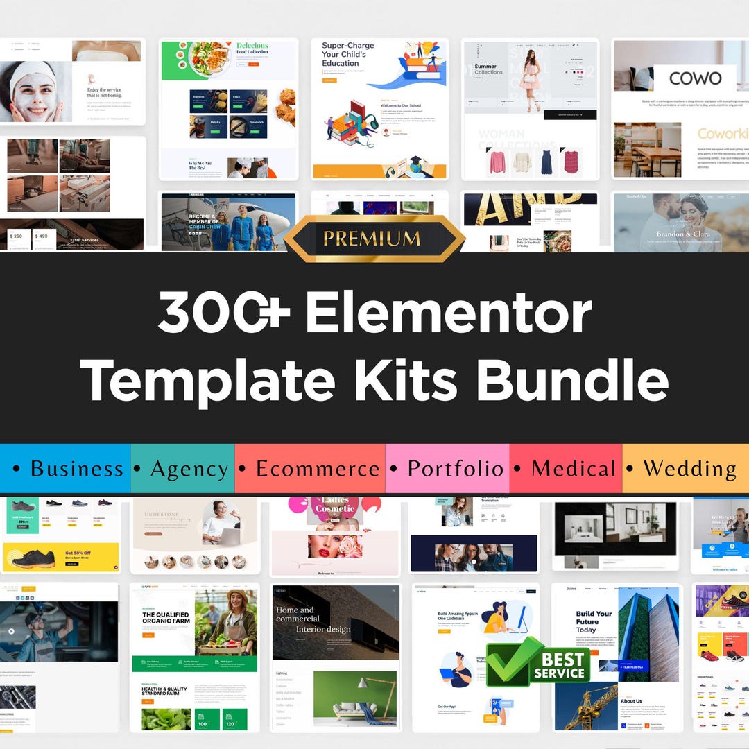 300+ Elementor Template Kits Bundle | Wordpress Website Templates for ...