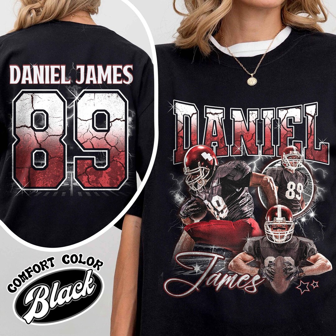Custom Bootleg Football Shirt, 90s Style Rap Tee - Etsy