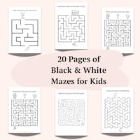 5 Printable Cowboy Western Mazes Puzzle Pack - Digital Activity for ...