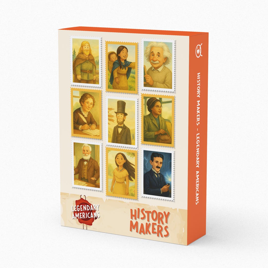 History Makers Famous Americans Card Game • 40 Influential US Figures ...