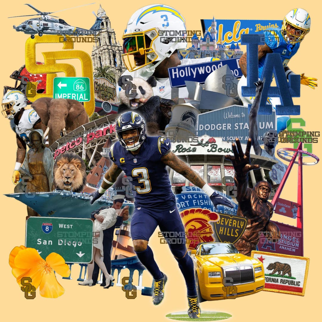 Derwin James Jr. X San Diego/los Angeles, CA - Etsy