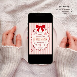 Mahjong Galentines Night Invitation, Valentines Girls Game Night Party ...