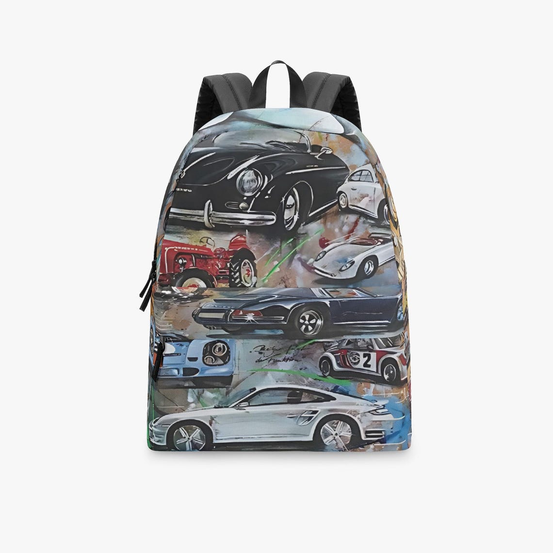 Retro Car Backpack: Colorful Canvas Travel Bag (unisex, S-L Sizes) - Etsy