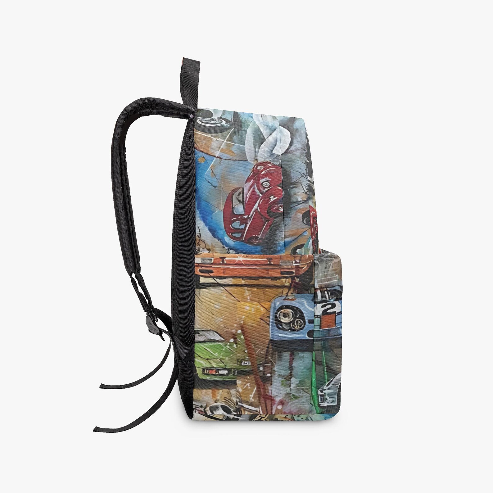 Retro Car Backpack: Colorful Canvas Travel Bag (unisex, S-L Sizes) - Etsy