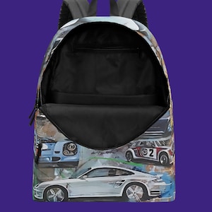 Retro Car Backpack: Colorful Canvas Travel Bag (unisex, S-L Sizes) - Etsy