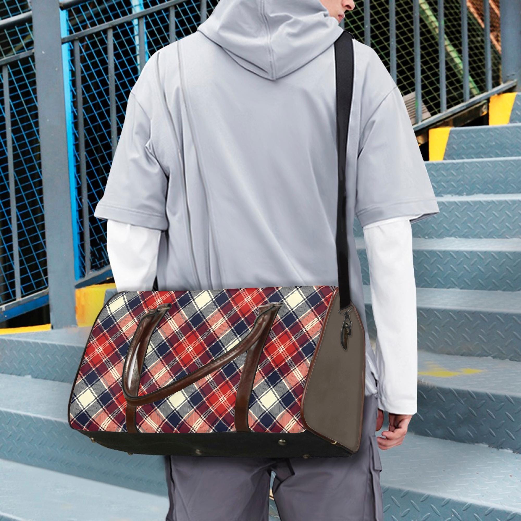 Plaid Duffle Bag: Classic Tartan Canvas Weekender - Etsy