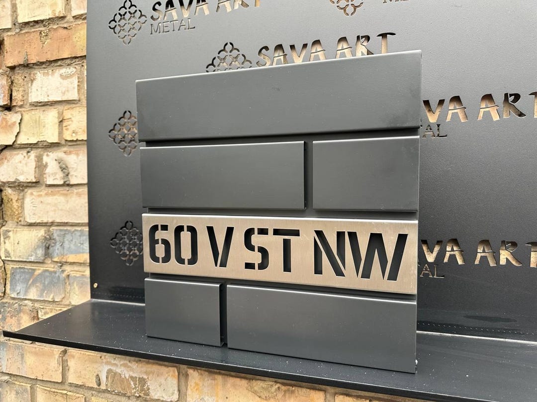 Custom Corten Steel Mailbox – Modern Personalized Metal Post Drop Box ...