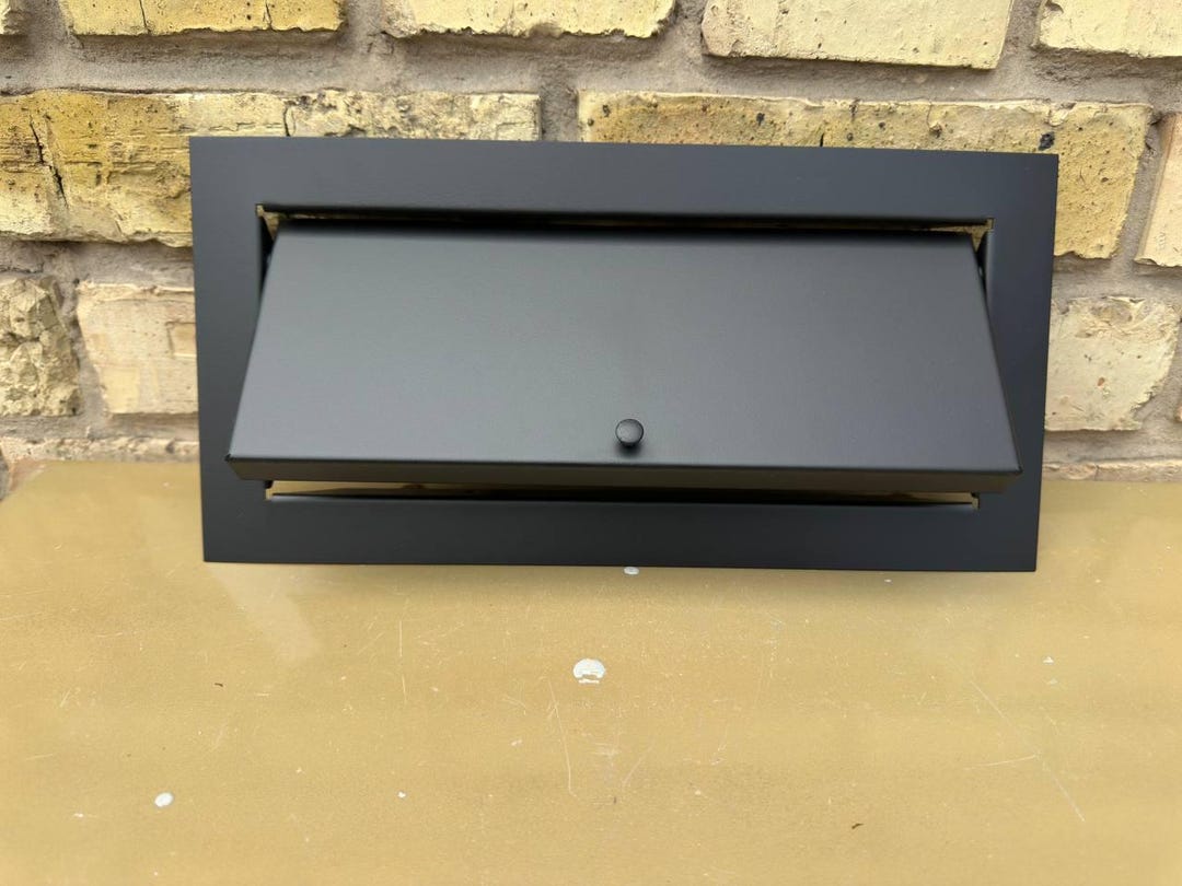 Modern Metal Mail Slot – Laser Cut Geometric Letterbox Plate, Custom ...