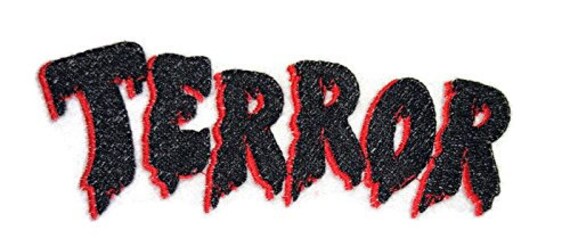 Happy Halloween Classic Terror Word Embroidered Iron on/Sew | Etsy