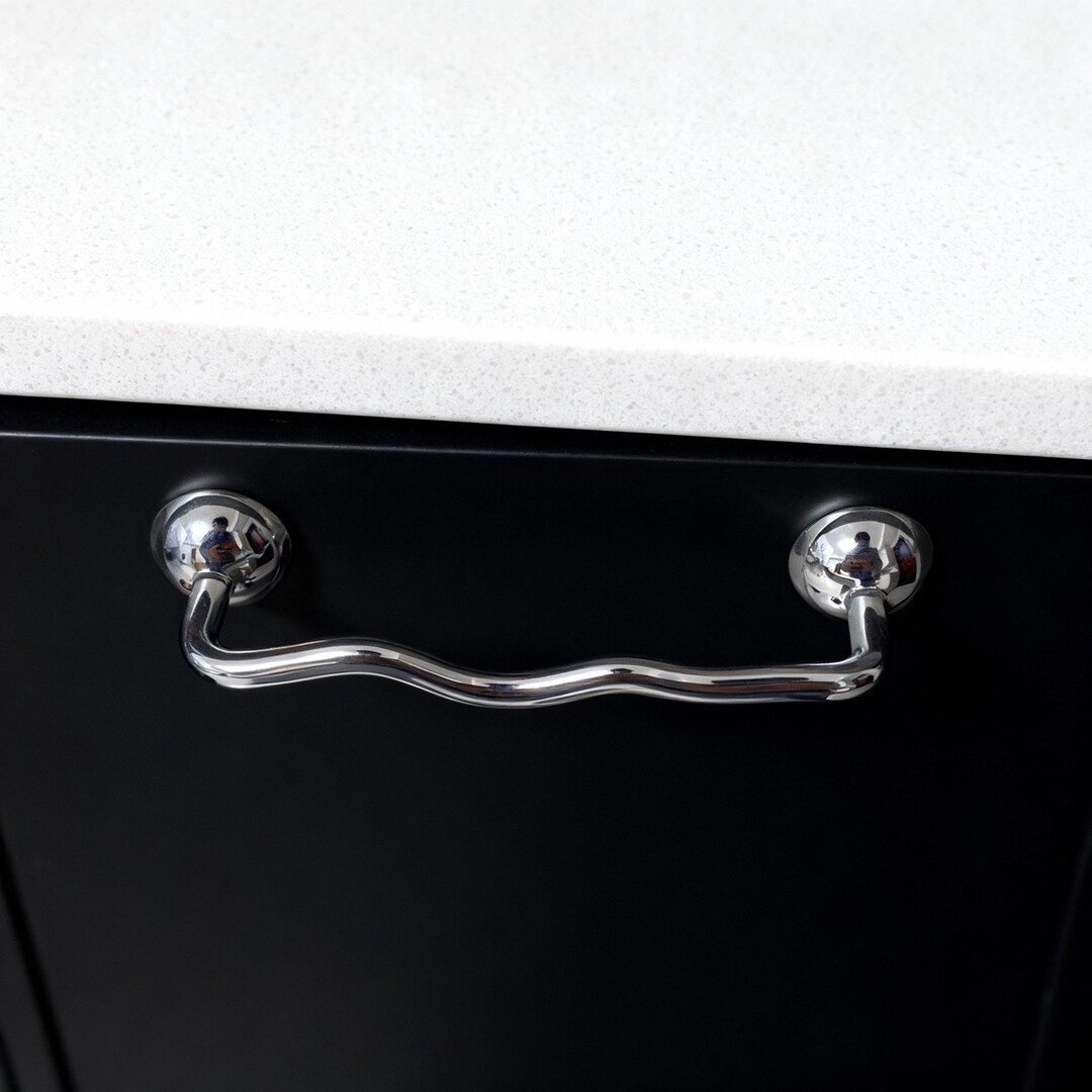 Modern Wave Pull: Silver Cabinet Handles, Gold Cupboard Pulls - Etsy
