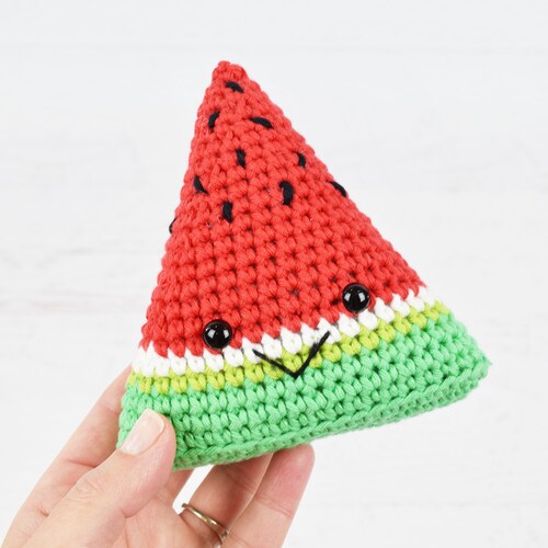 Amigurumi CROCHET PATTERN Watermelon Slice Amigurumi Pattern - Etsy