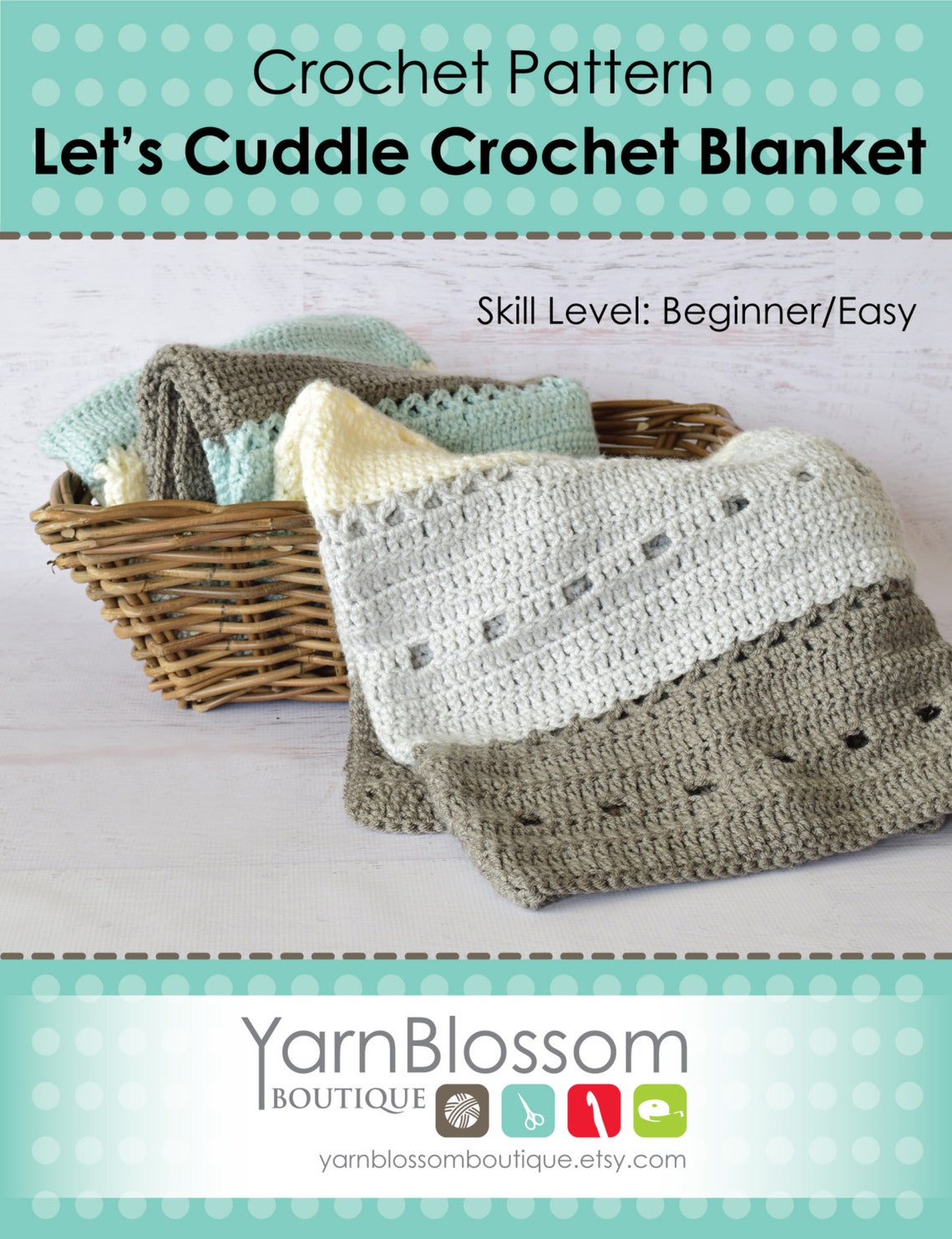 CROCHET PATTERN - Let's Cuddle Crochet Blanket - Crochet Throw Baby ...