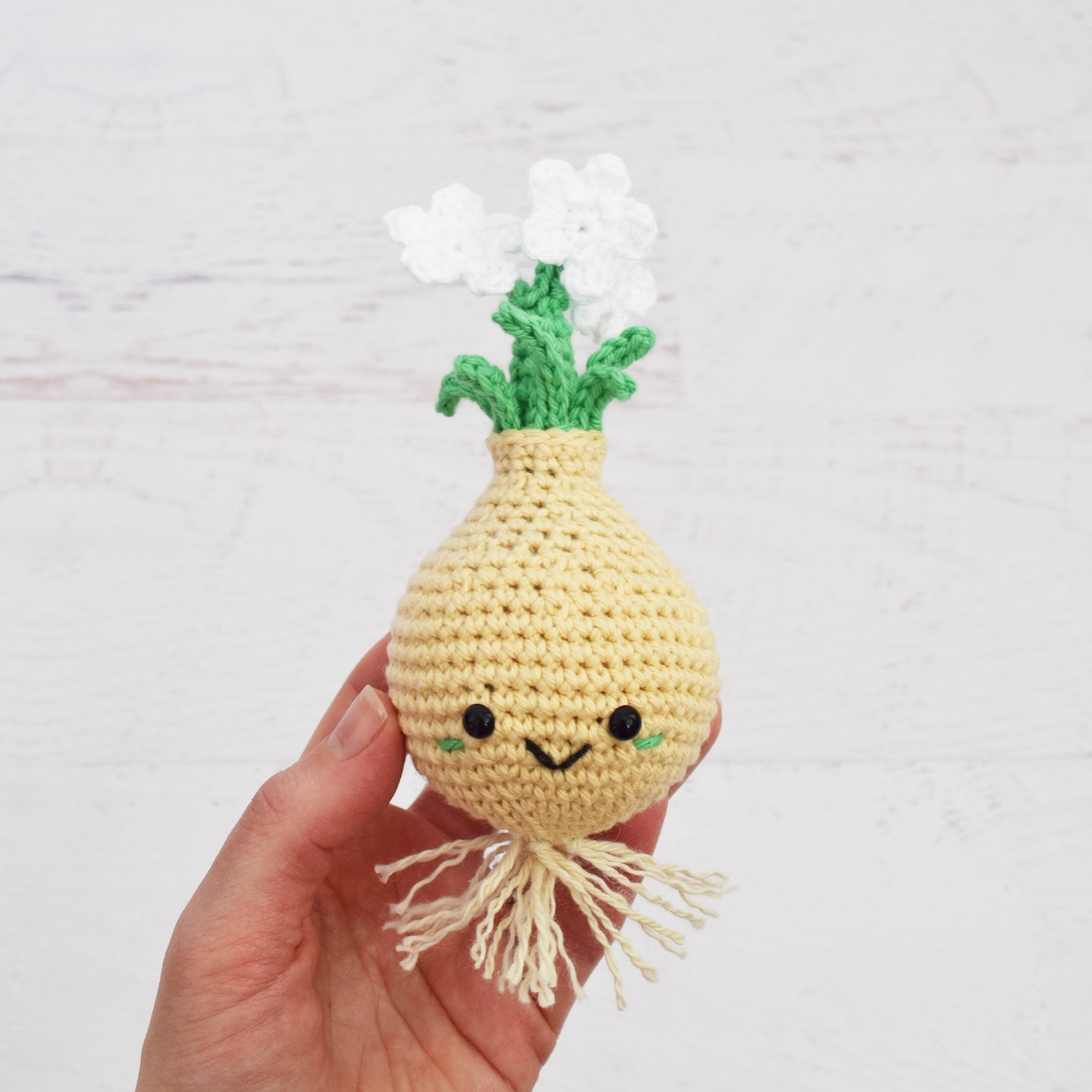 CROCHET PATTERN Paperwhite Bulb Amigurumi Flower Pattern | Etsy