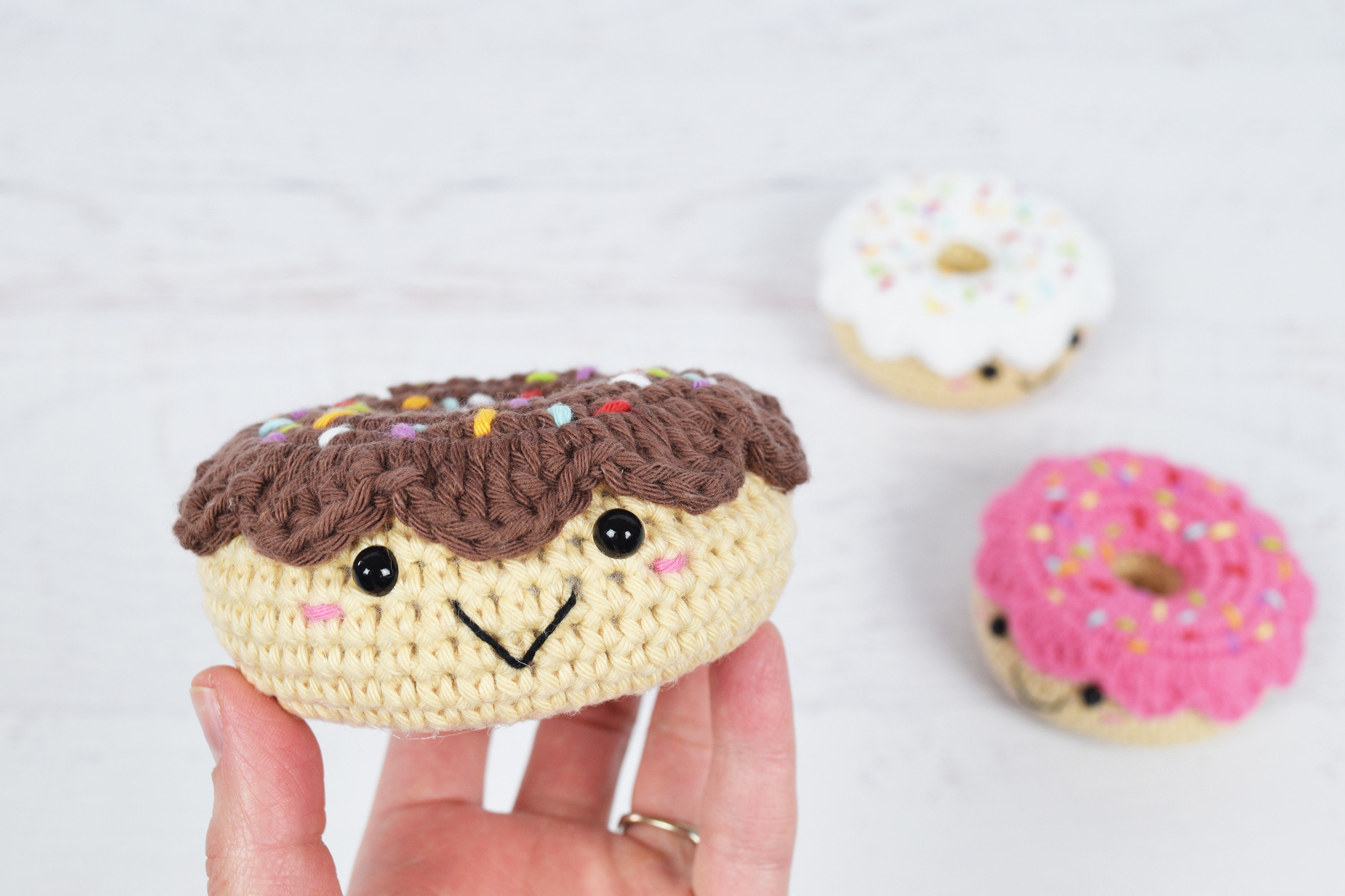 Amigurumi Crochet PATTERN - Donut With Sprinkles - PDF Digital Pattern ...