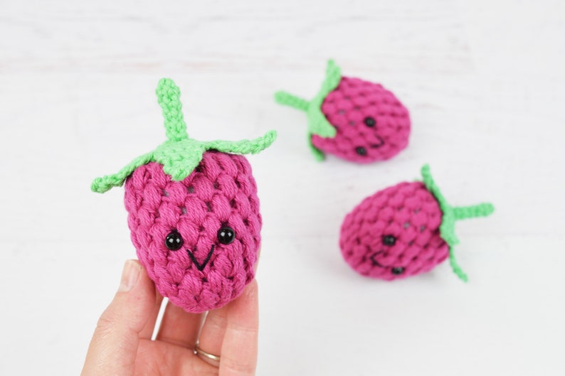 Amigurumi CROCHET PATTERN Raspberry Fruit | Etsy
