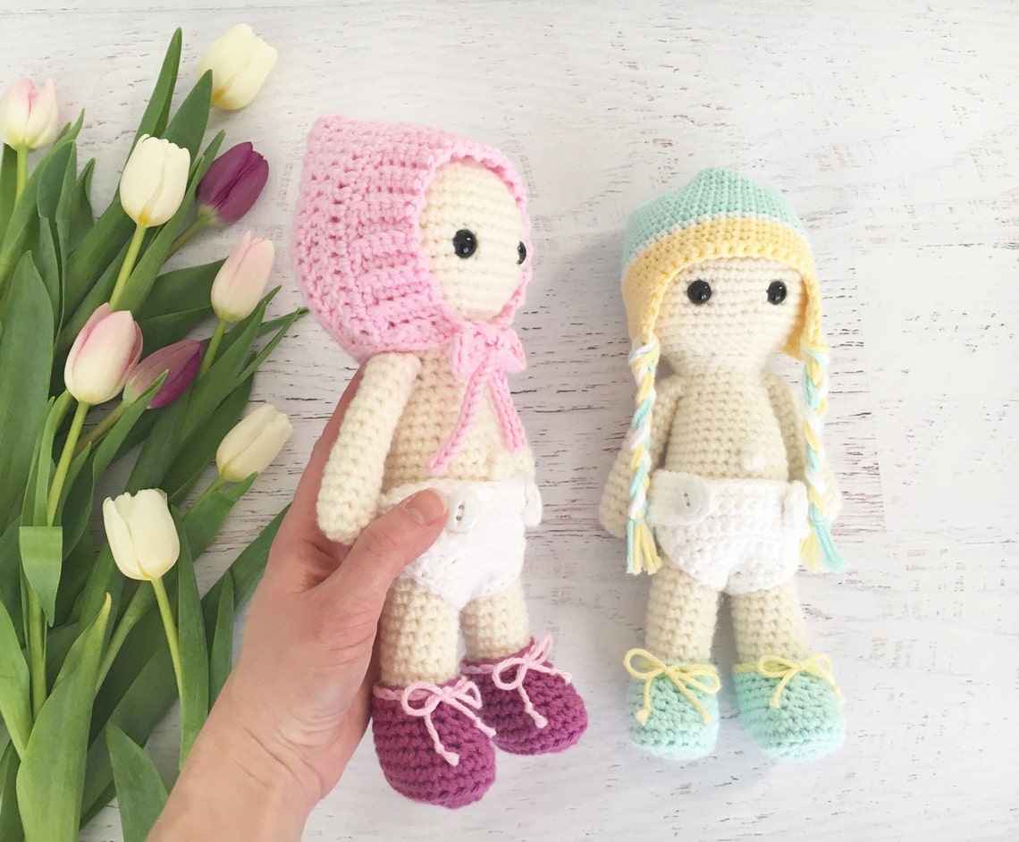 Amigurumi CROCHET PATTERN Benjy and Bridget Dolls PDF Toy - Etsy