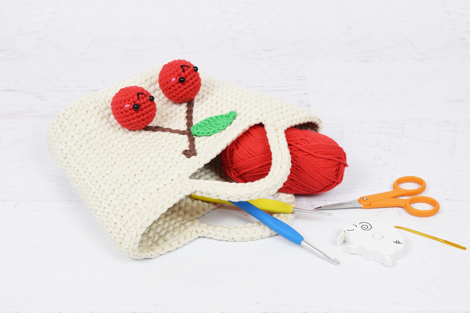 CROCHET PATTERN Cherry Handbag Instructions to Make a | Etsy