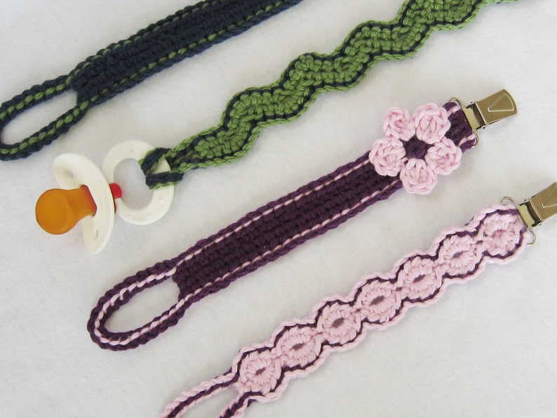 Pacifier Clips CROCHET PATTERN PDF Instant Download Dummy | Etsy