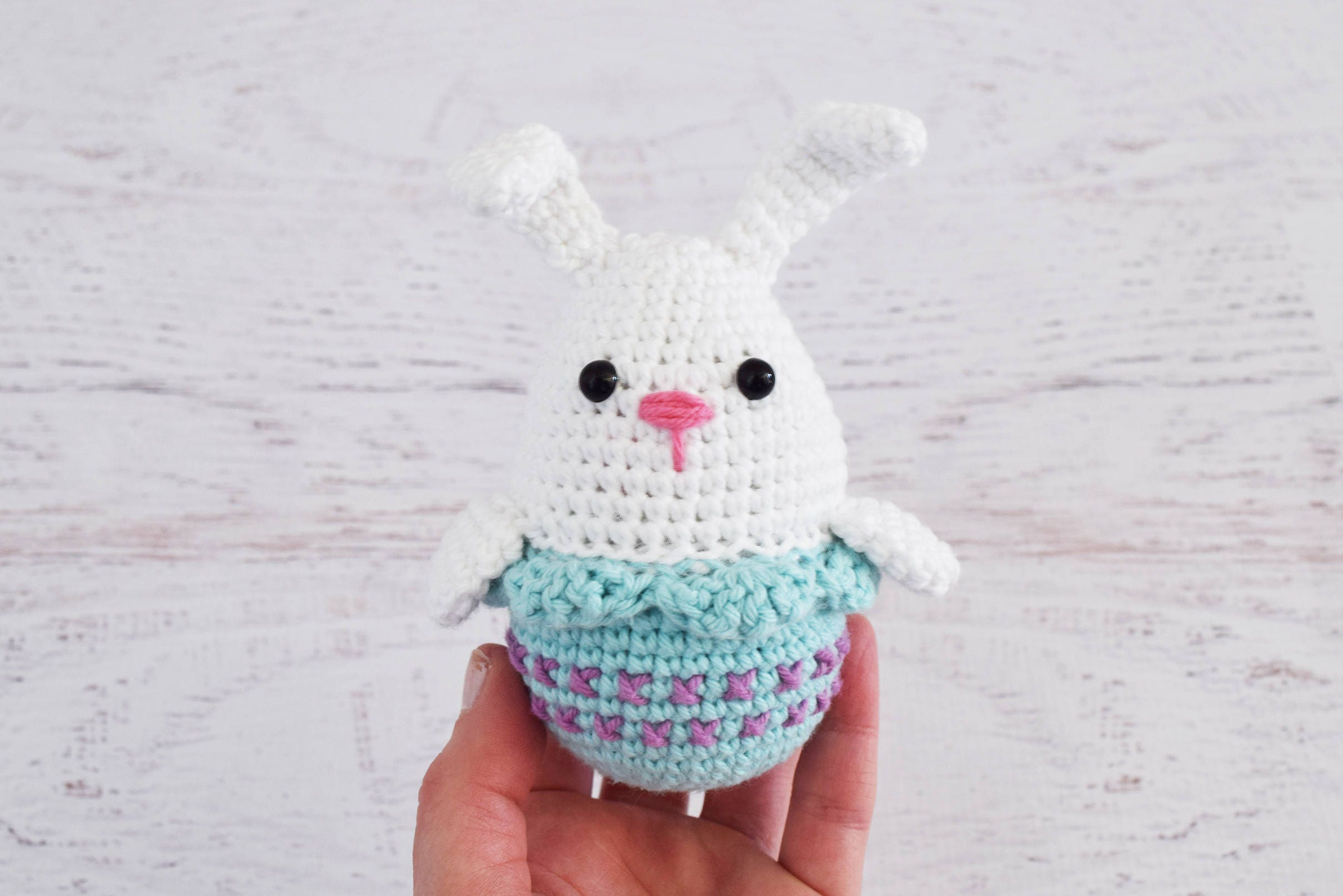 CROCHET PATTERNS - Easter Egg Bunny and Chick - Amigurumi Easter Eggs ...