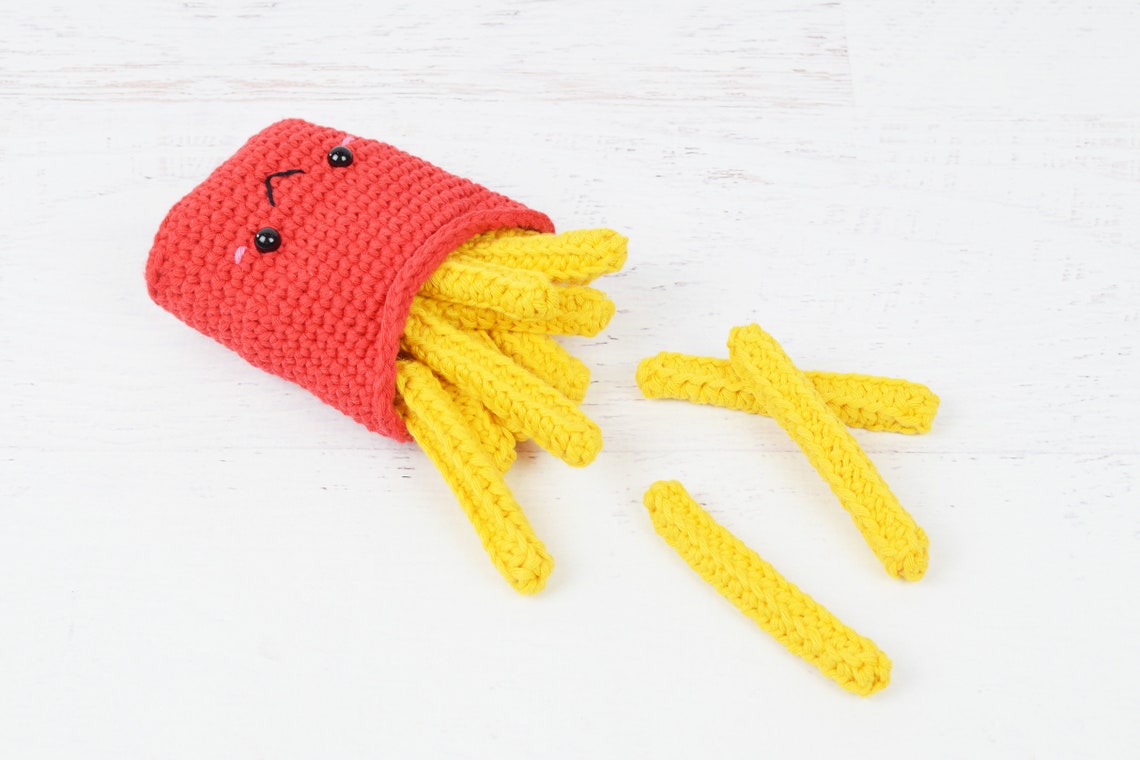 Amigurumi CROCHET PATTERN - Kawaii French Fries - Play Food, Printable ...