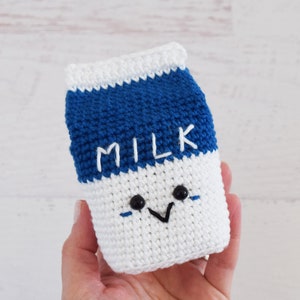 CROCHET PATTERN - Milk and Cookies - PDF Instant Download, Milk Carton ...