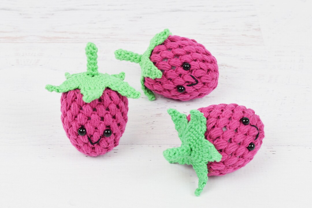 Amigurumi CROCHET PATTERN - Raspberry Fruit - Etsy