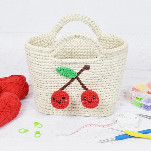CROCHET PATTERN Cherry Handbag Instructions to Make a - Etsy
