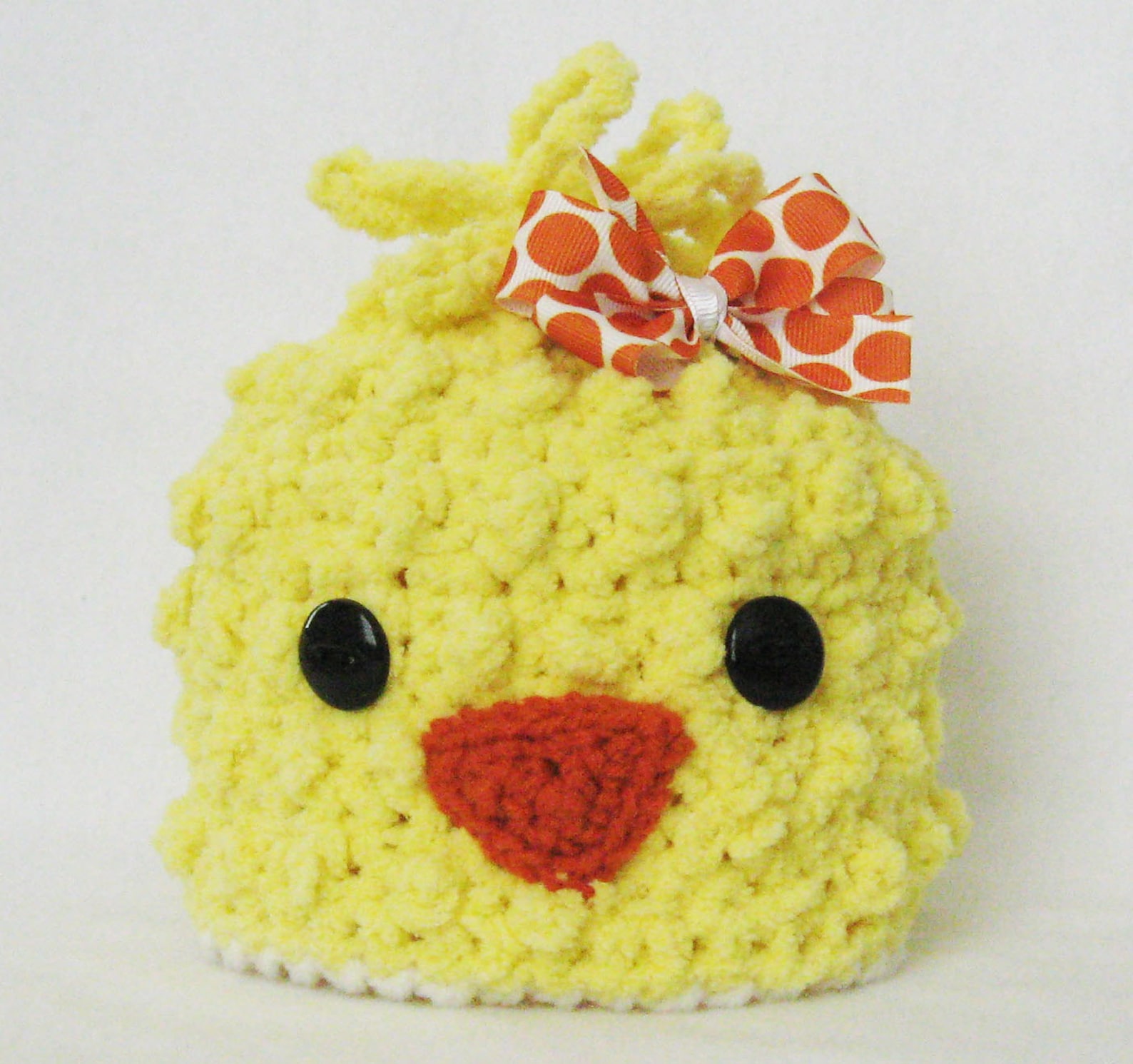 CROCHET PATTERN Spring Chick Beanie With BONUS Hairbow - Etsy