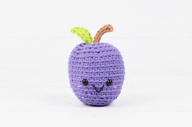 Amigurumi CROCHET PATTERN Plum Fruit - Etsy
