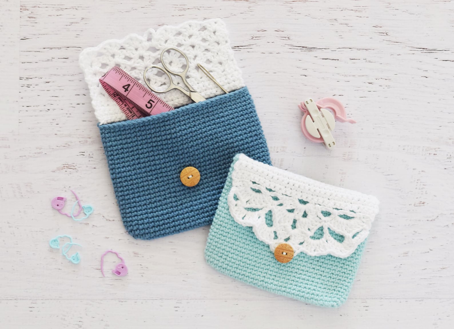 CROCHET PATTERN - Button Pouch - Crochet Purse, Button Bag, Easy ...