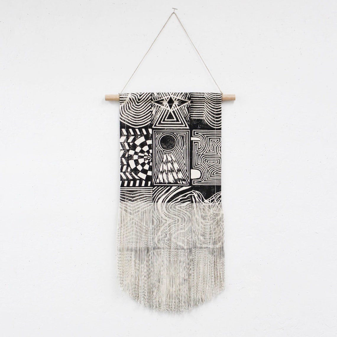 Patchwork Block Print Wall Hanging - Etsy