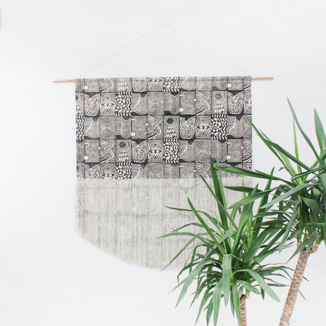 Patchwork Large Block Print Wall Hanging - Etsy