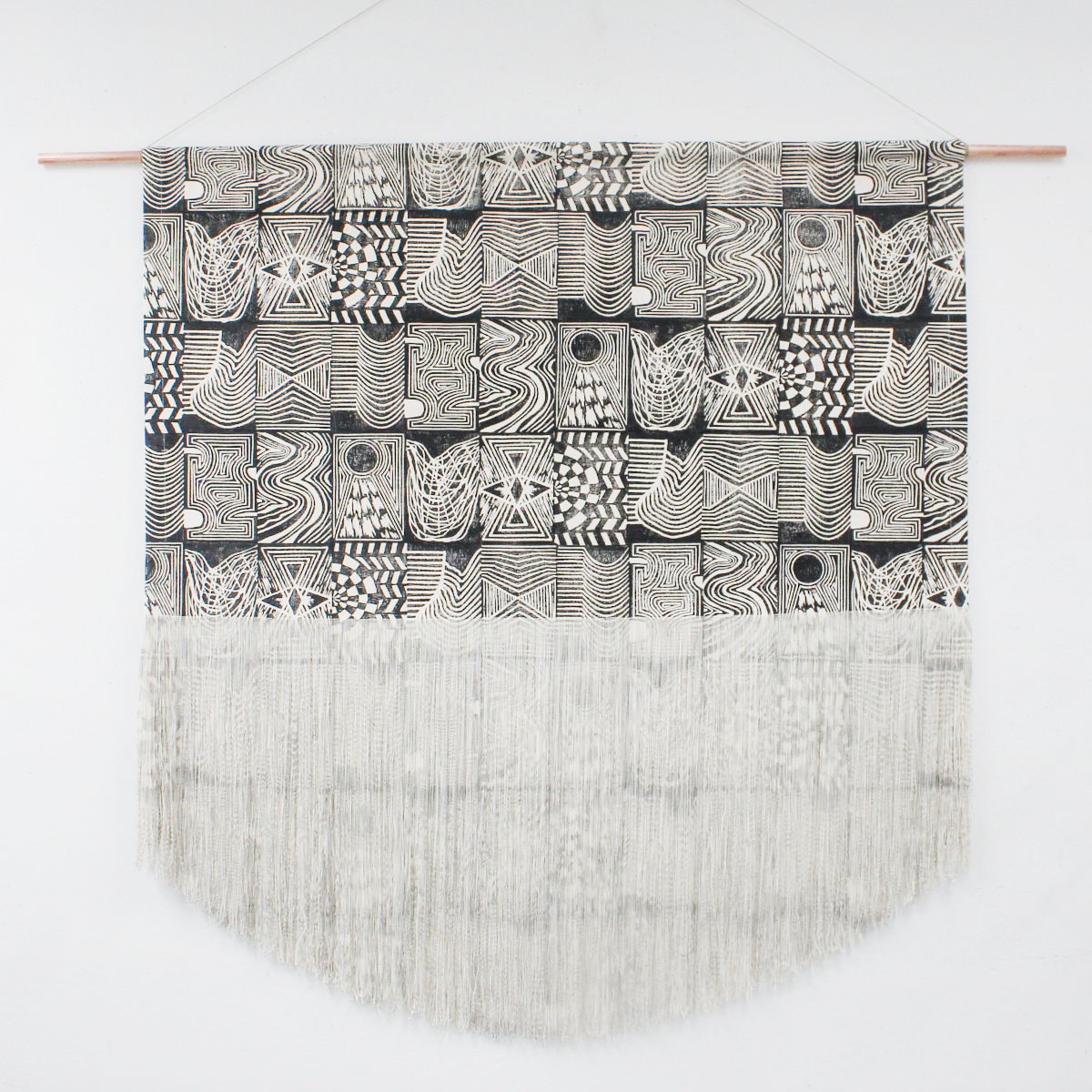 Patchwork Large Block Print Wall Hanging - Etsy