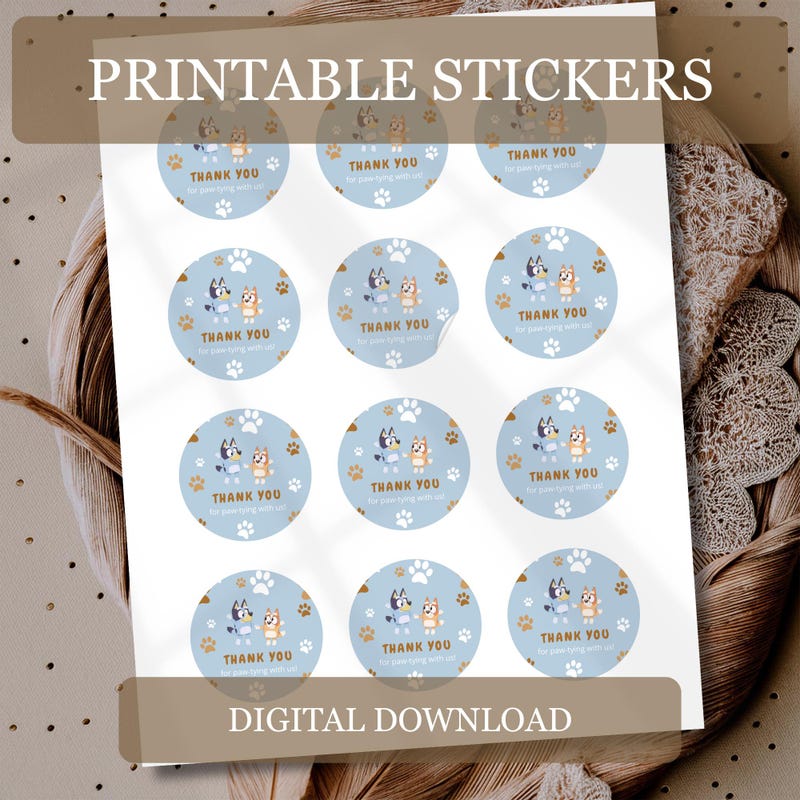 Bluey Stickers - Etsy