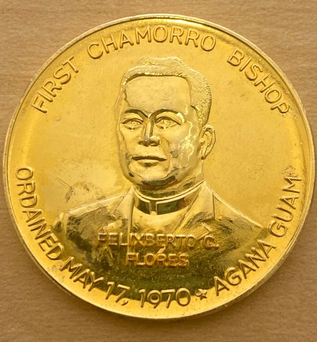 RARE Guam First Chamorro Bishop Felixberto C Flores Coin - Etsy