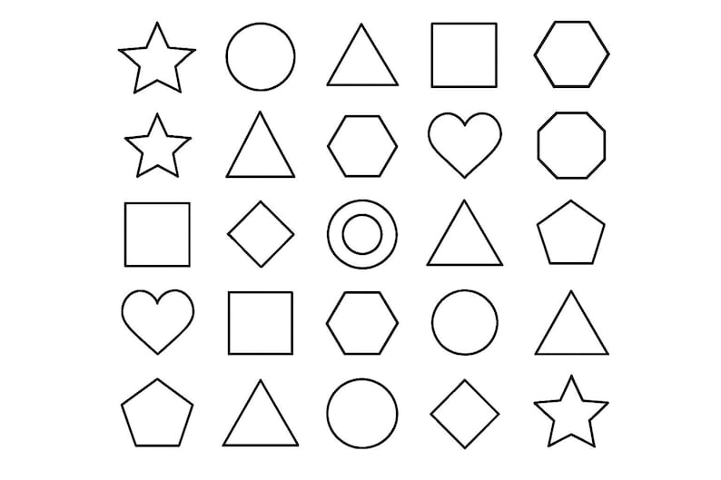 ClipArt basisvormen - Etsy Nederland