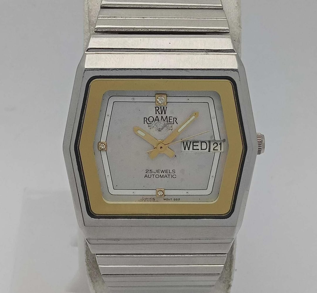 Roamer Automatic Day/date Vintage Men’s Watch - Etsy